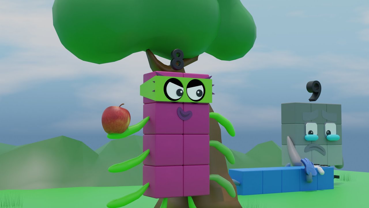 [3D ANIMATION] Numberblock 5 get poisoned Numberblock 8 - Numberblocks ...