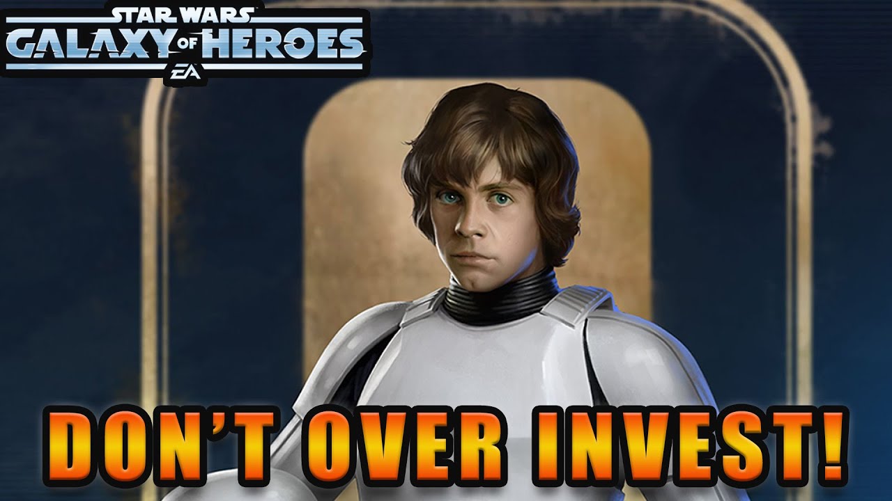 Don't Waste Materials on Storm Trooper Luke in SWGOH! - YouTube