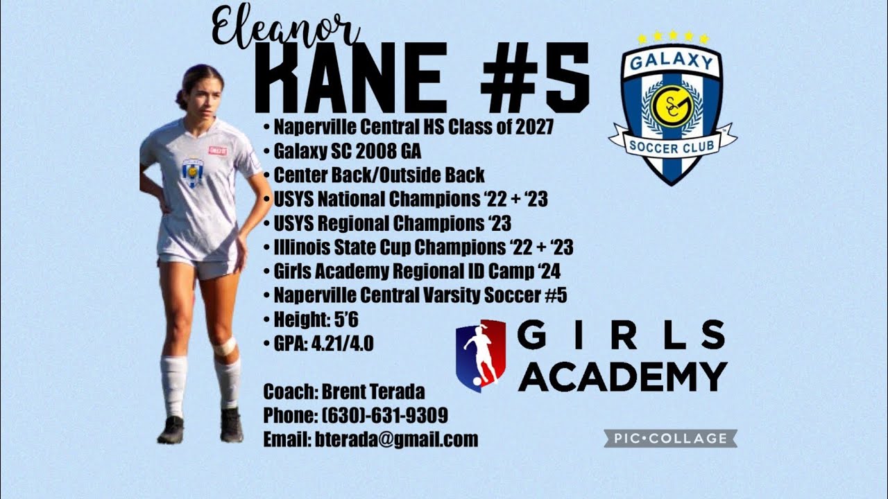 Eleanor Kane Center Back/Outside Back-Class of 2027 - YouTube