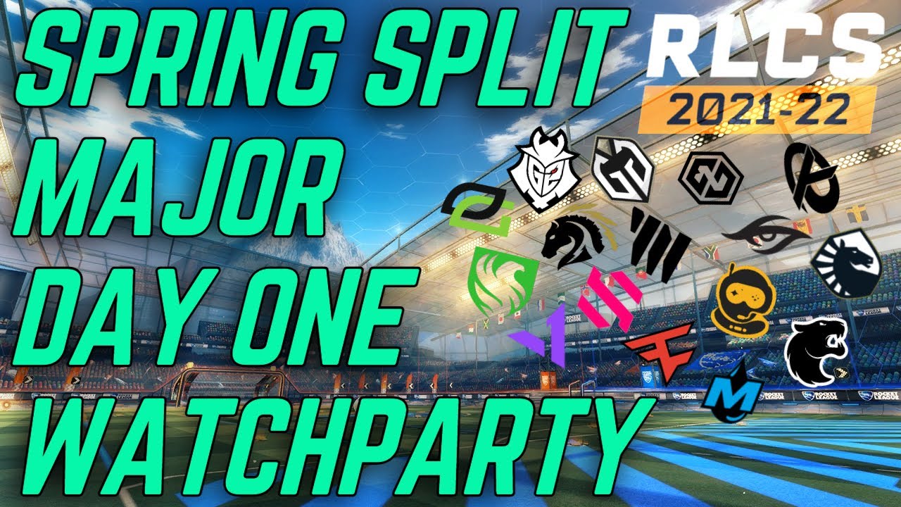 RLCS 2021-22 SPRING SPLIT MAJOR DAY 1 WATCHPARTY - YouTube