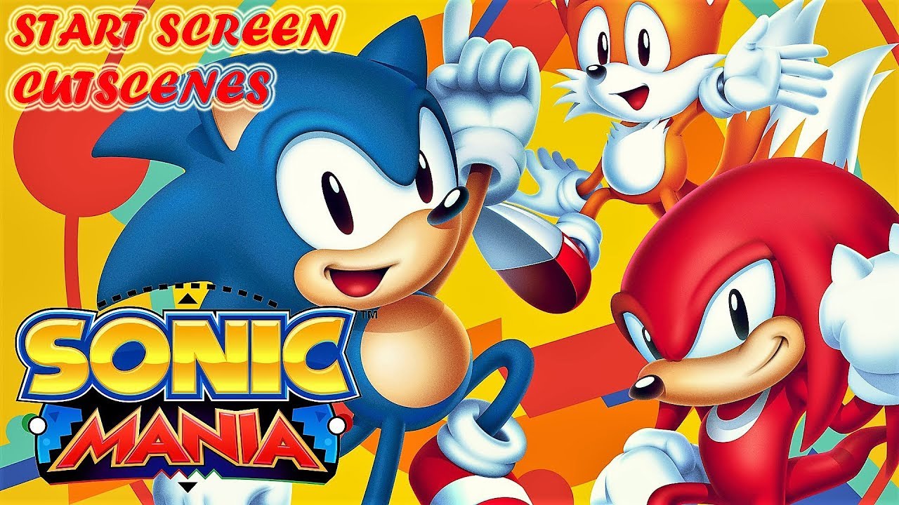 Sonic Mania START SCREEN/ALTERNATE CUTSCENE Opening With Title Screen ...