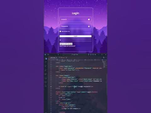 Create modern login form using HTML & CSS #css #html #loginpage #coding ...