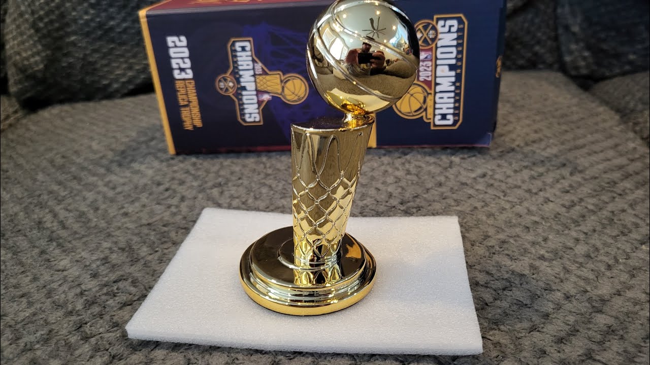 2023 NBA Champions Denver Nuggets Replica Trophy Unboxing - YouTube