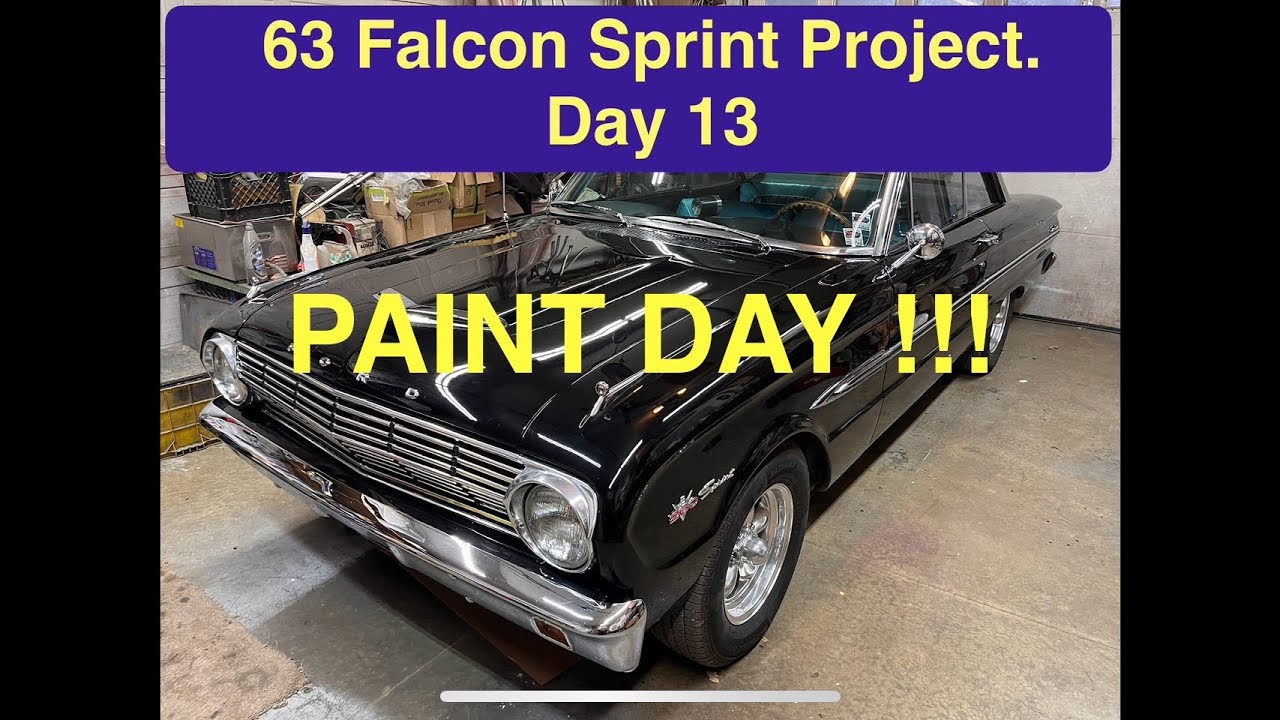 DIY 63 Falcon Sprint Project. Day 13. Paint Day !!! - YouTube