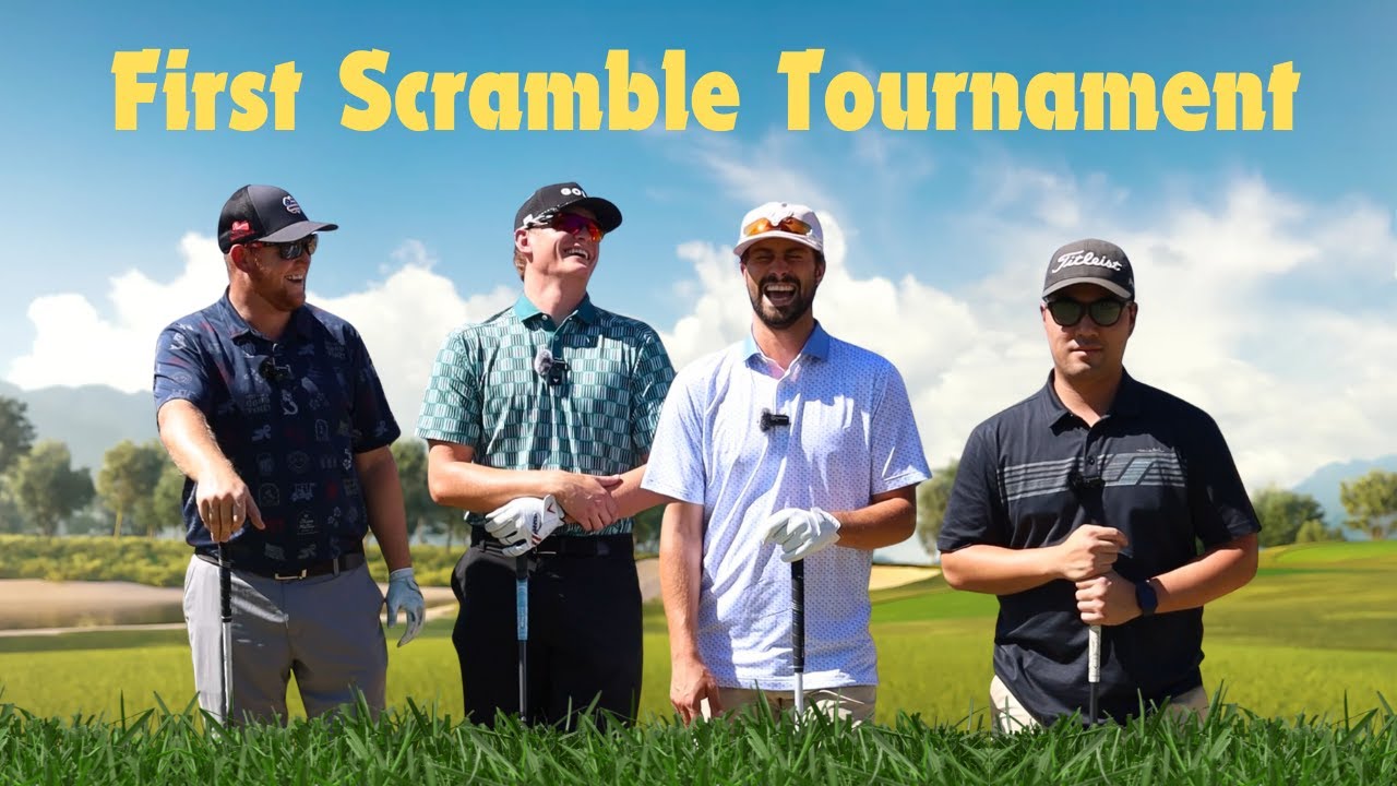 OUR VERY FIRST 4 MAN SCRAMBLE TOURNEY!!! - YouTube