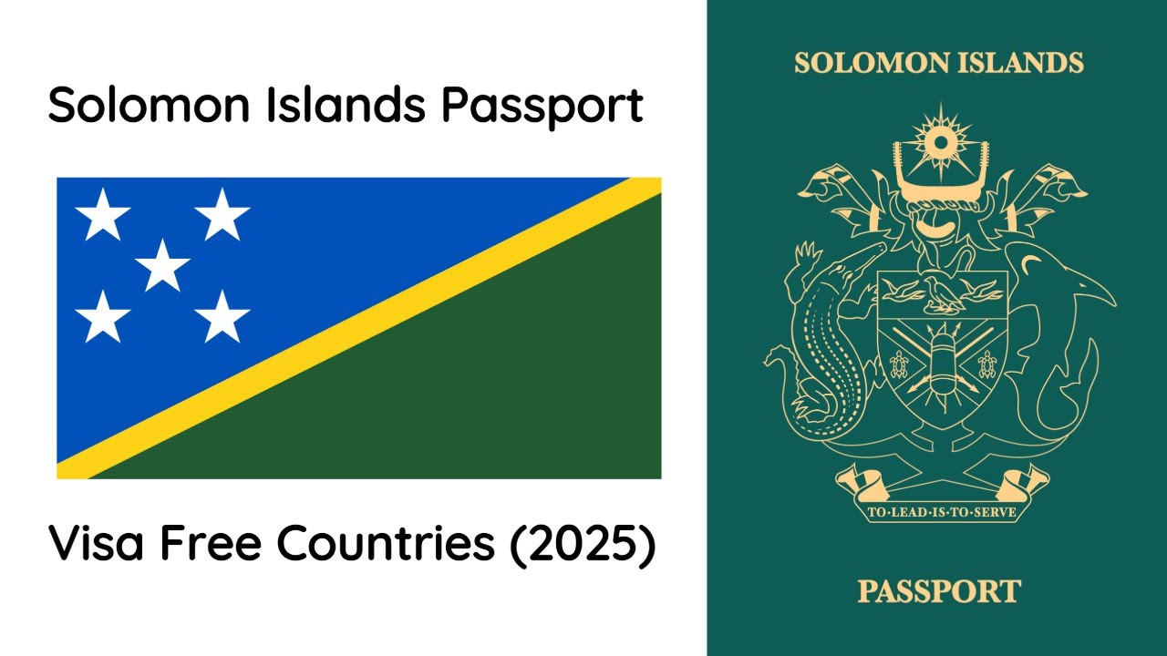 Solomon Islands Passport Visa Free Countries (2025) | Visa on Arrival ...