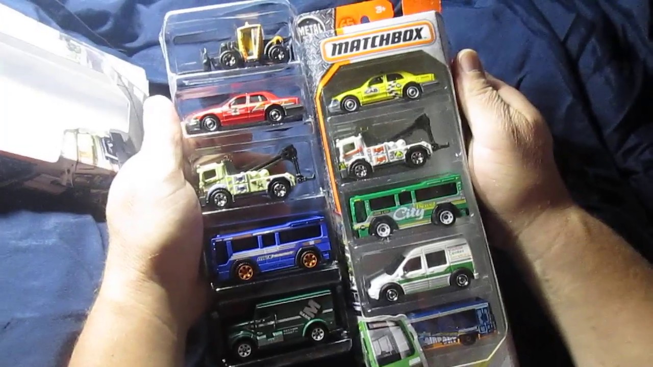 Unboxing 10 Diecast Toy Cars, Buses, Tow Trucks Transit for Review ...