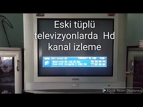 Eski tüplü tv ye HD uydu alıcısı kurulumu nasıl yapılır tüplü tv hd kanallar nasıl izlenir