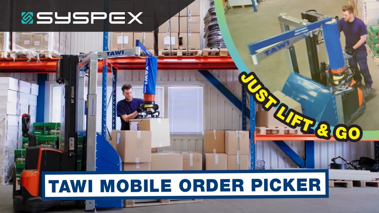 TAWI Mobile Order Picker / Mobile Vacuum Lifter - YouTube