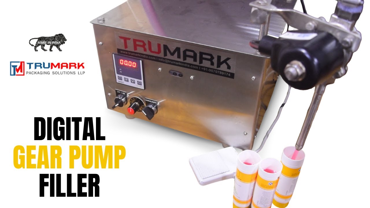 Tube Filling Machine | Digital Gear Pump Filler - YouTube