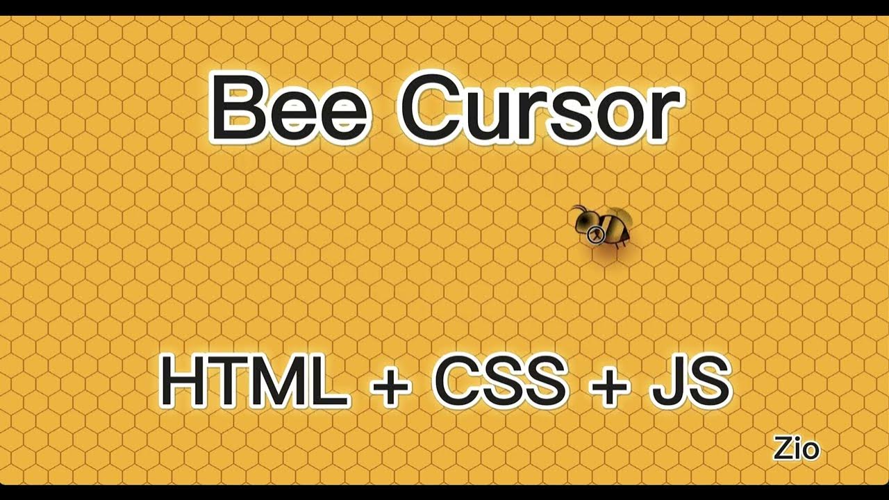 Bee Cursor (HTML + CSS + JS) - YouTube