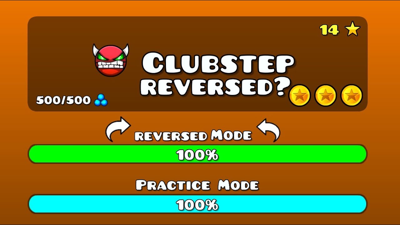 Clubstep, but the Level is Reversed! | Geometry Dash - YouTube