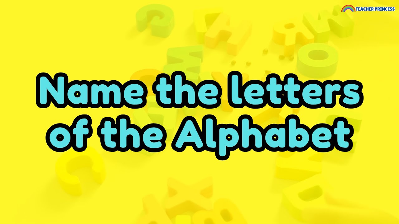 Name the Letters of the Alphabet | Upper & Lower Case | 4 Seconds ...