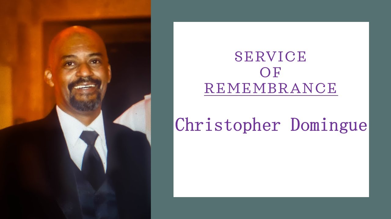 Service of Remembrance for Christopher Domingue - YouTube