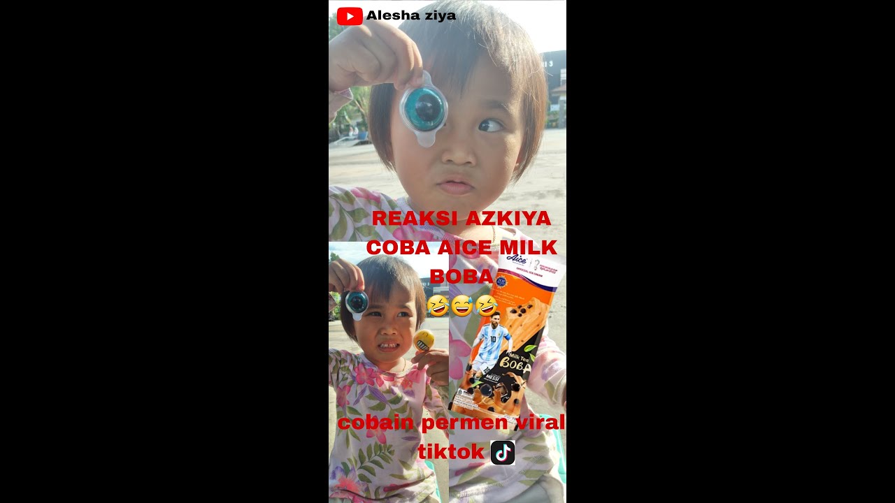 NGOBROL SAMBIL COBA PERMEN VIRAL DAN LIAT REAKSI MAKAN AICE BOBA MILK ...