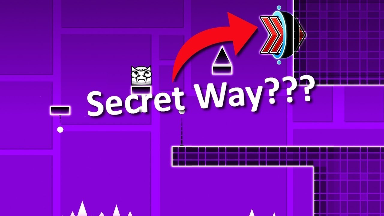 Free secret ways in geometry dash levels - YouTube