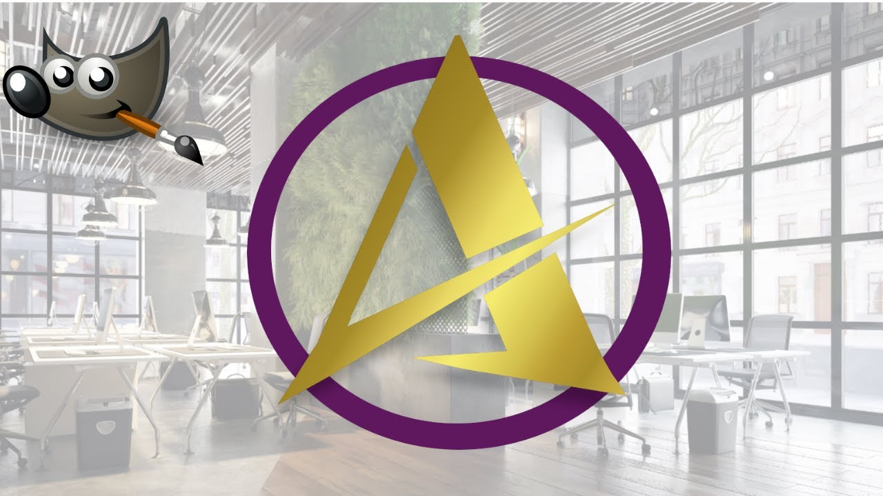 How To Make Company logo Design In Gimp - YouTube