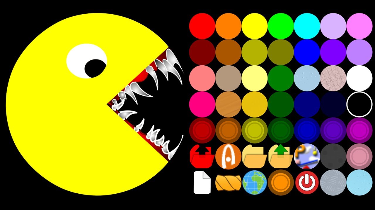 Escape Pacman - All Colors Marble Survival Race in Algodoo - YouTube