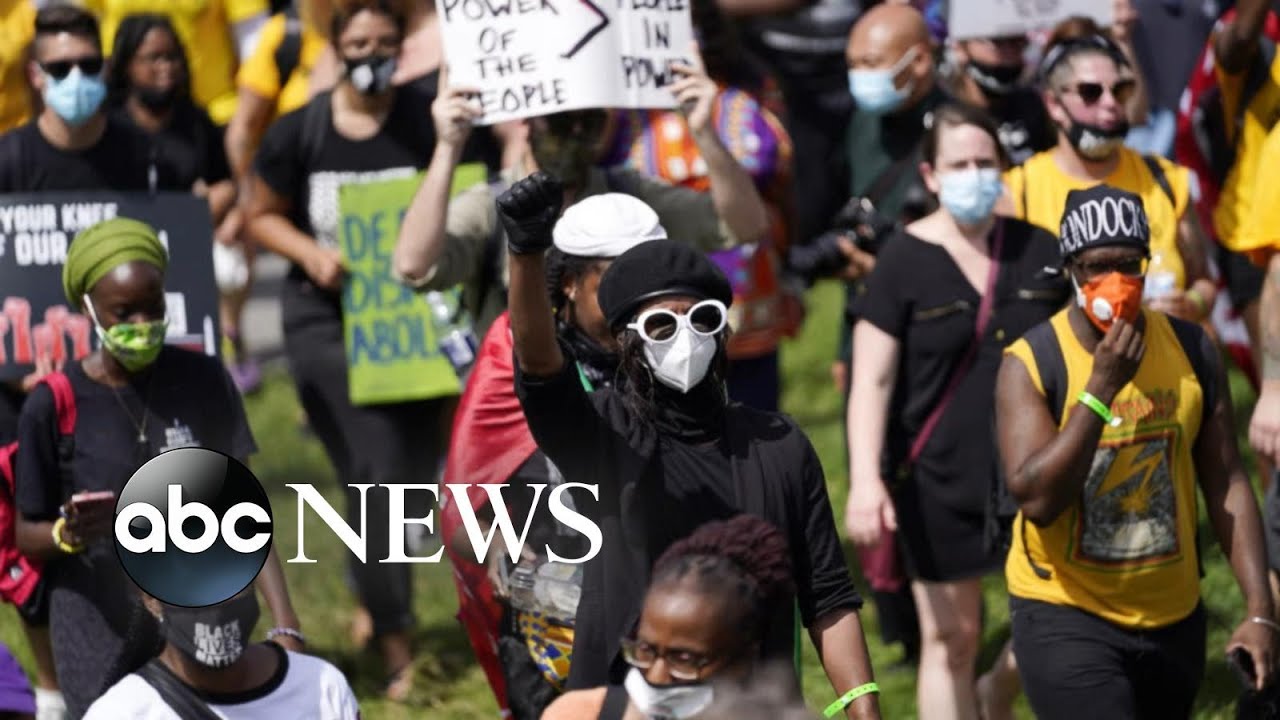Thousands march on Washington calling for racial justice | WNT - YouTube