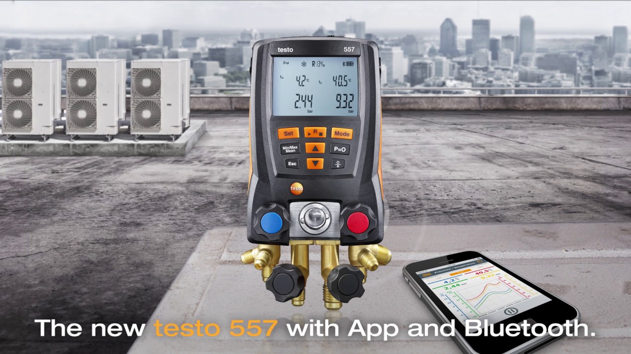 The testo 557 Digital Manifold - Now with Bluetooth and easy to use App ...