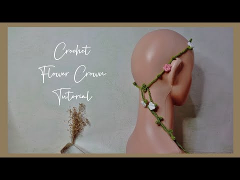 Crochet Flower Crown / Headband Tutorial | Easy |