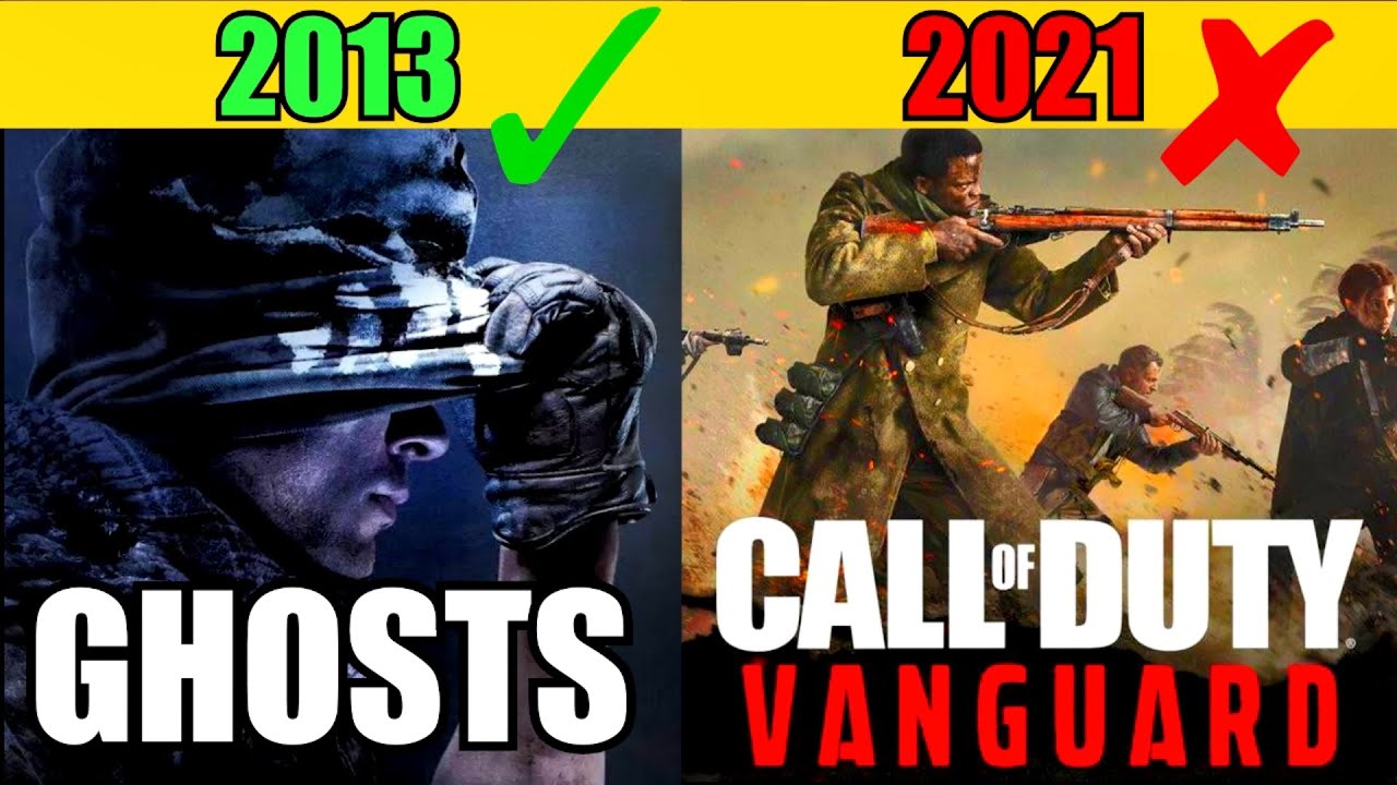 Call of Duty Ghosts vs Call of Duty Vanguard (OLD VS NEW) - YouTube