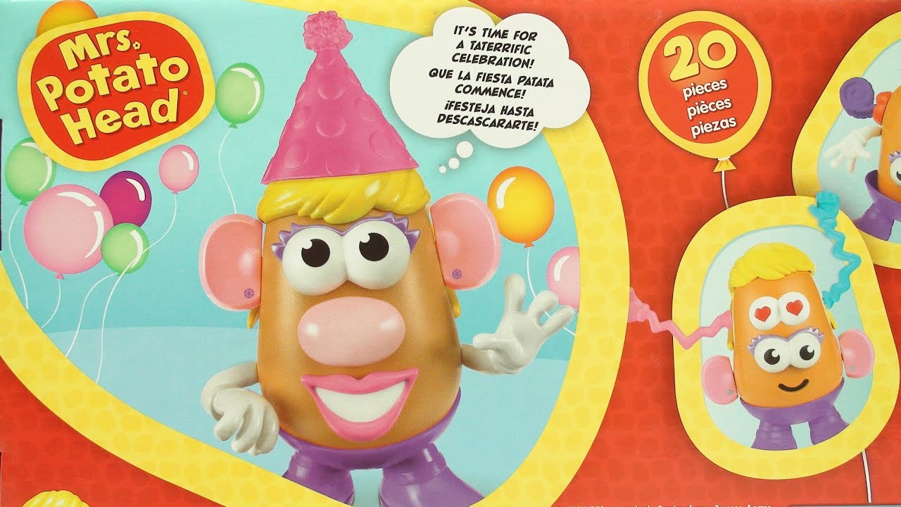 Potato Head Party Spudette Party Spud Hasbro Cara de Papa Cabeça de ...