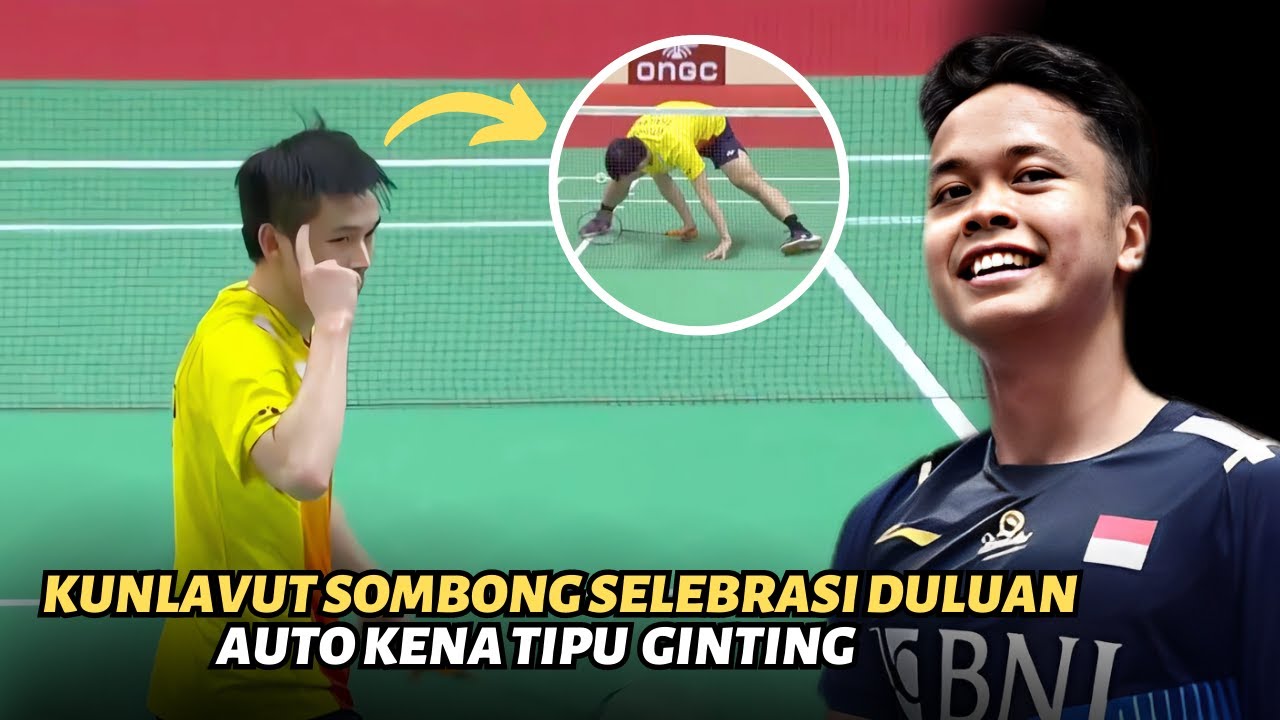 Smash Cepat Ginting Bikin Pusing Pemain Thailand Sampai Cedera | SF ...