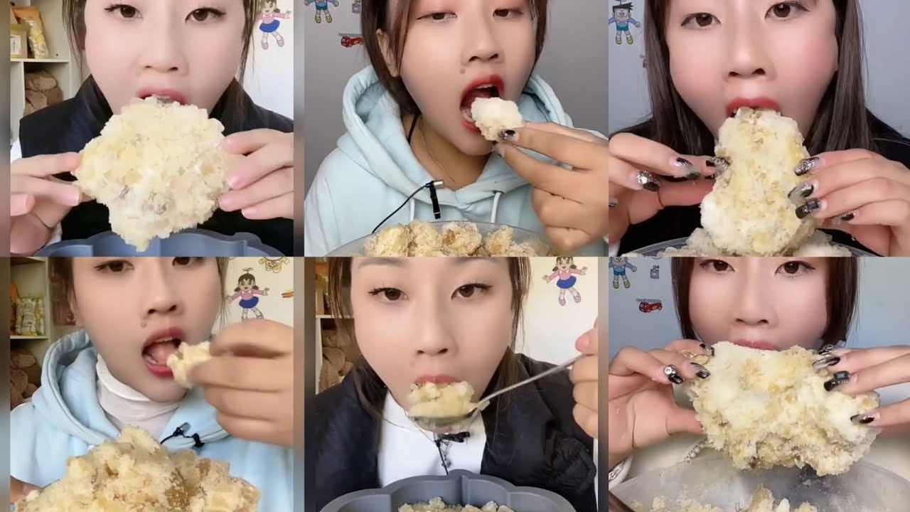 Ice eating compilation bites only 🧊😍 ice eating video Crunchy buckwheat ...