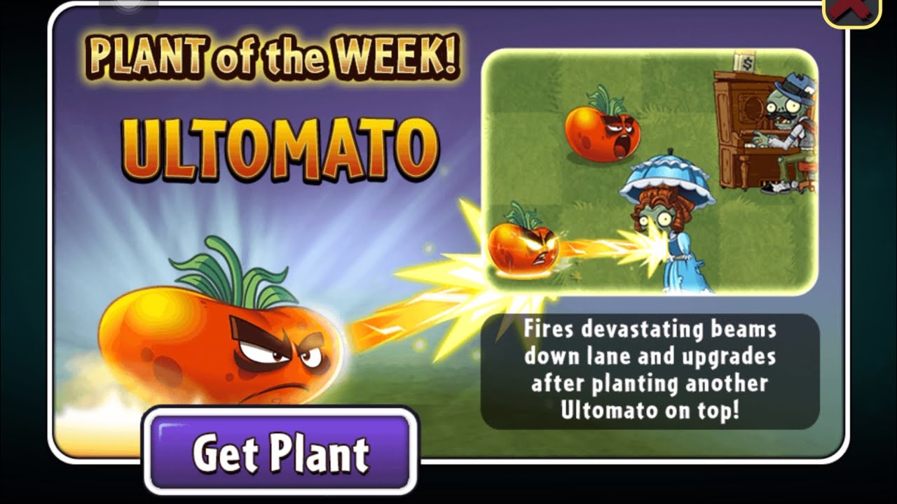 (NEW) ULTOMATO 🍅 Plant of the Week ALL levels PVZ2 Letsplay Plants vs ...
