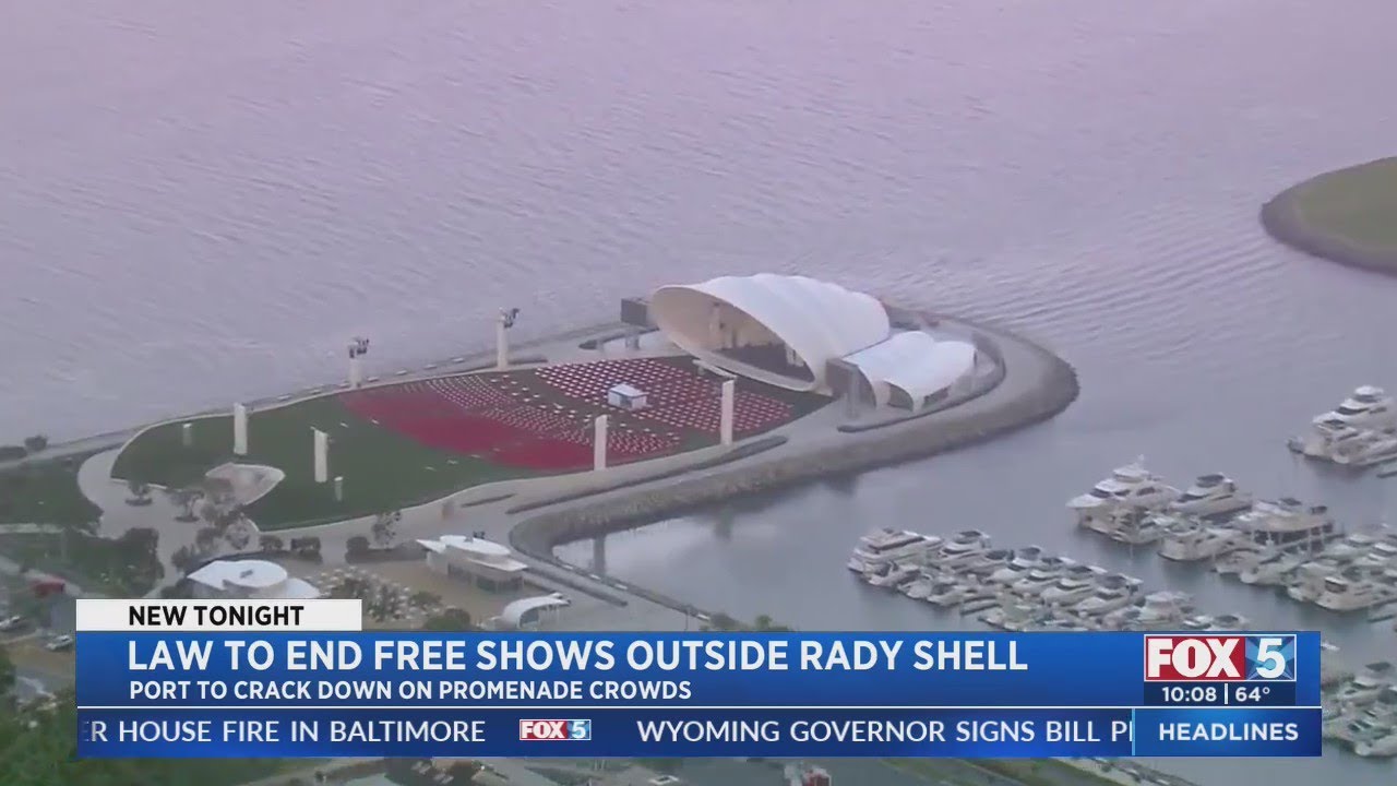 Law To End Free Shows Outside Rady Shell - YouTube