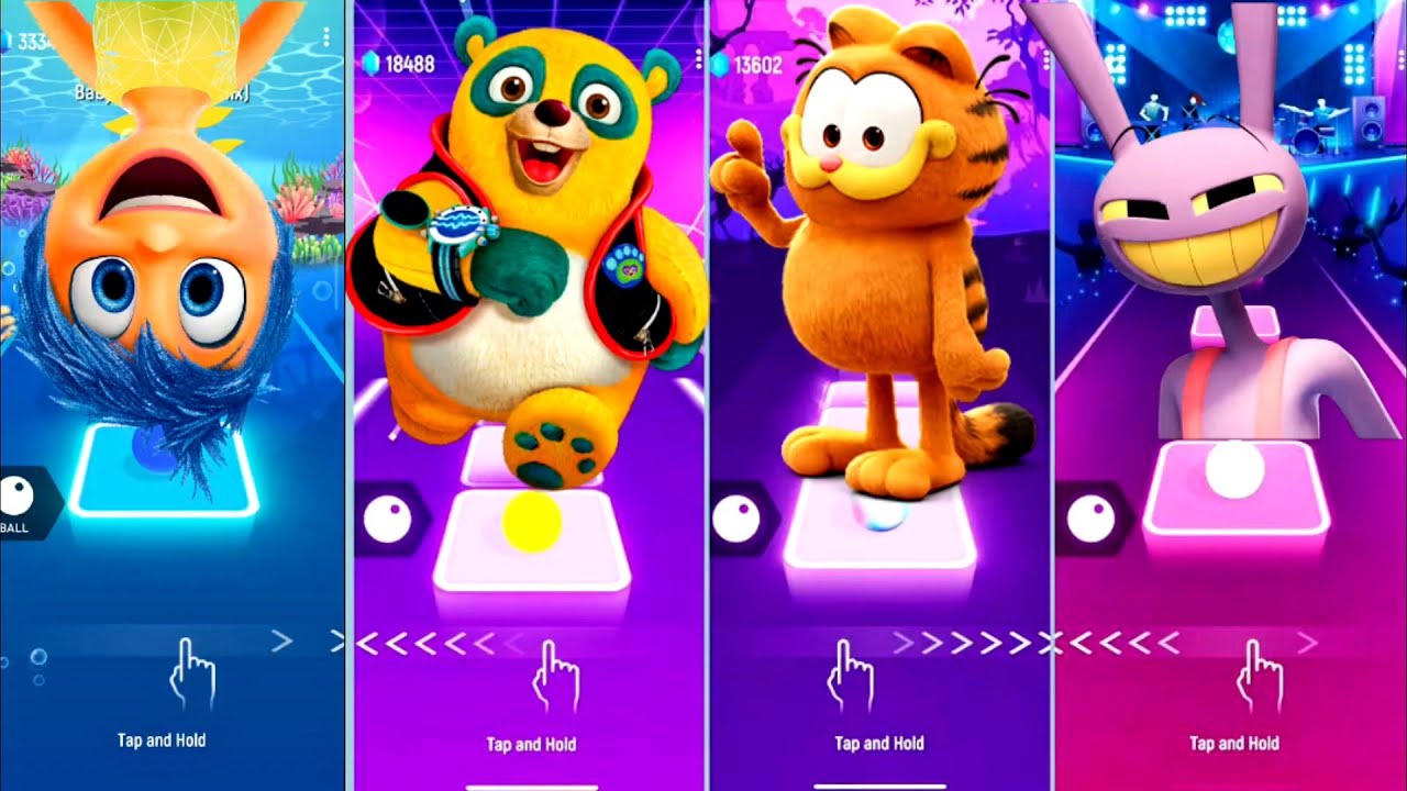 Inside Out 2 Joy vs Special Agent Oso vs Garfield vs Jax - YouTube