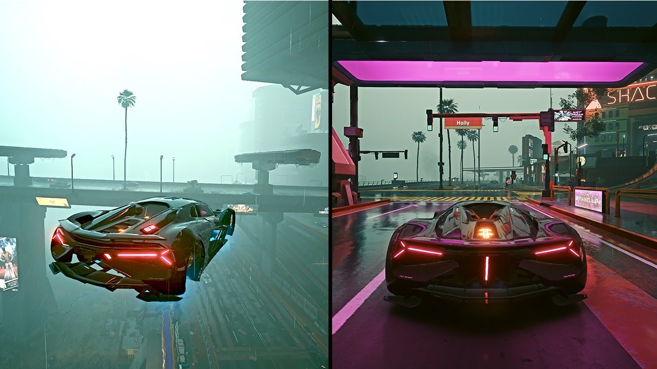 Cyberpunk 2077 - Ultra Modded - Flying Cars - Next-Gen Draw Distance ...