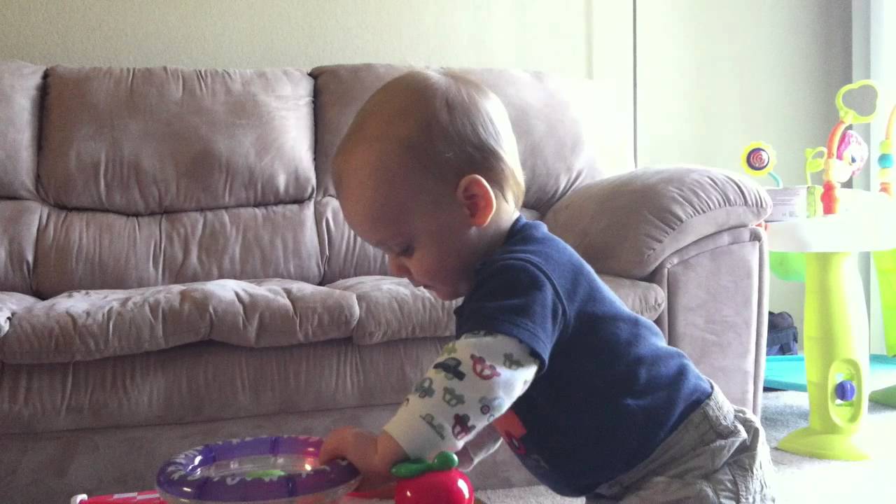 Gavin Playing w/ New Table Toy - YouTube