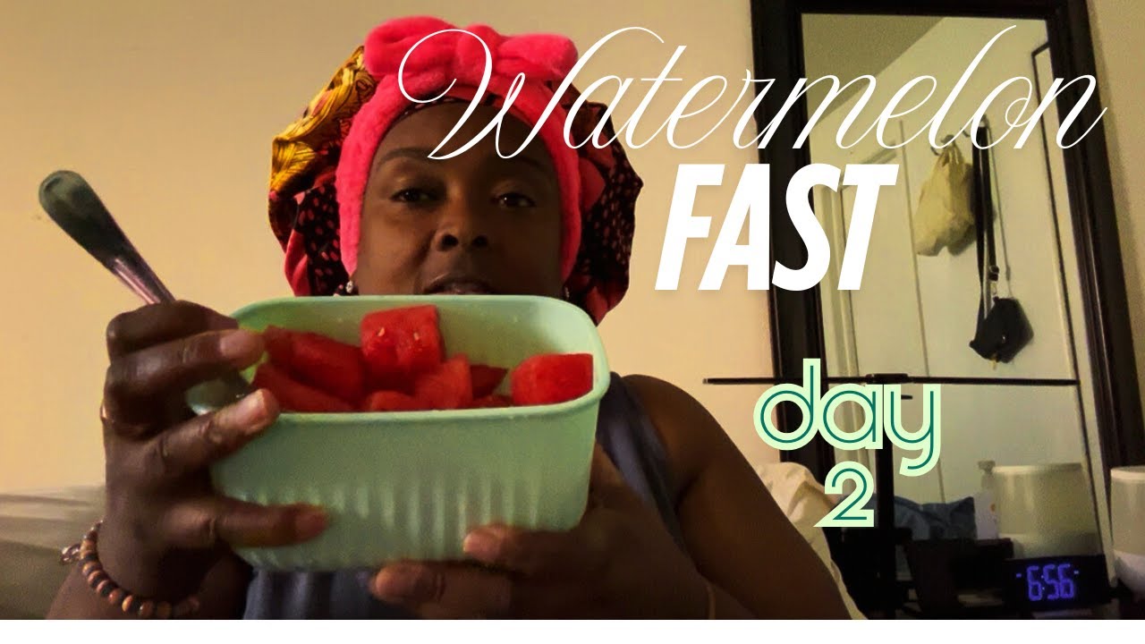 Day 2 of watermelon fast #rulockedin #subscribe #fast #healthyfood ...