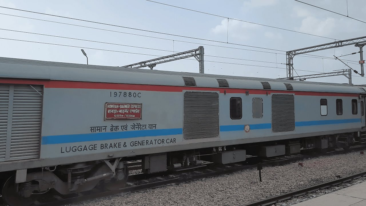 12323 | HOWRAH-BARMER EXPRESS | 60 HOURS LONGEST RUNNING TRAIN COVERED ...