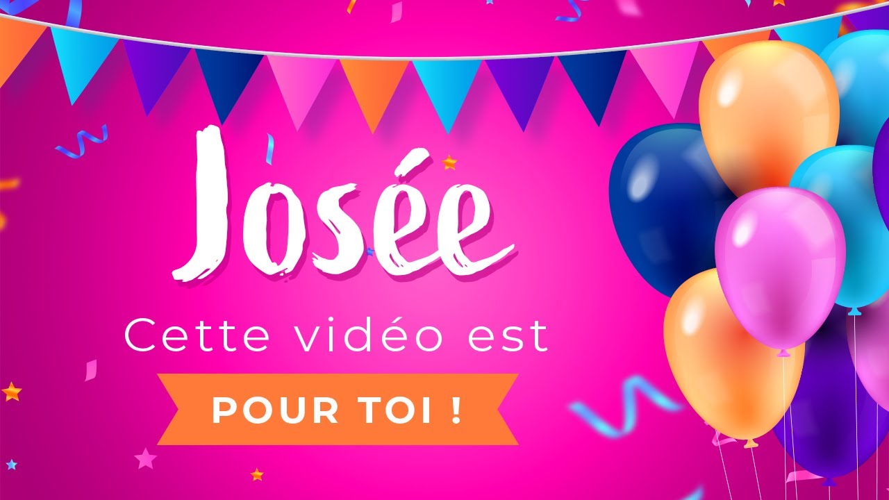 Joyeux anniversaire Josée ! - YouTube