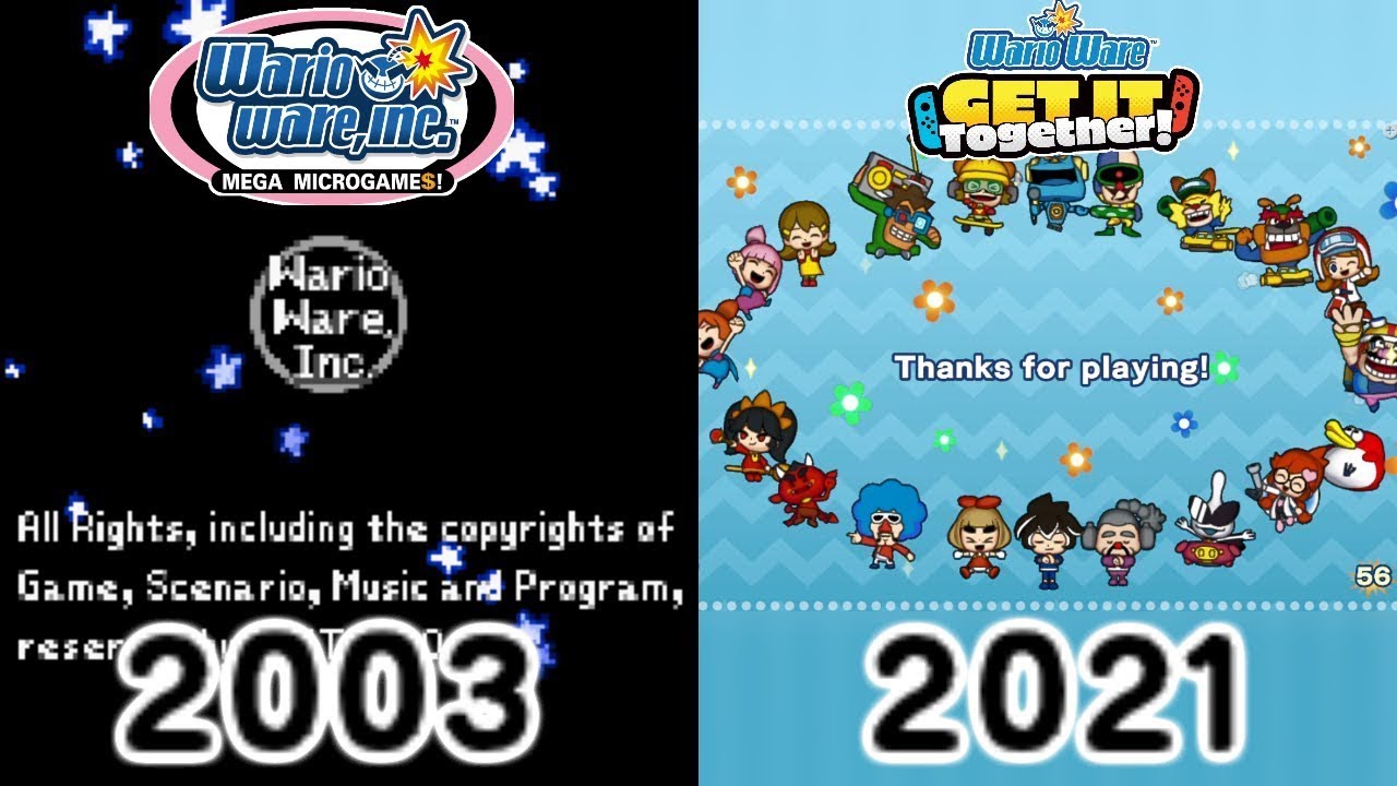 Evolution of WarioWare Staff Credits (2003-2021) - YouTube