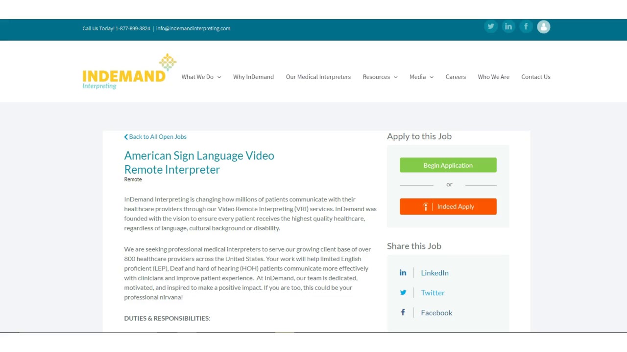 Become a Remote ASL Interpreter for Indemand Interpreting - YouTube