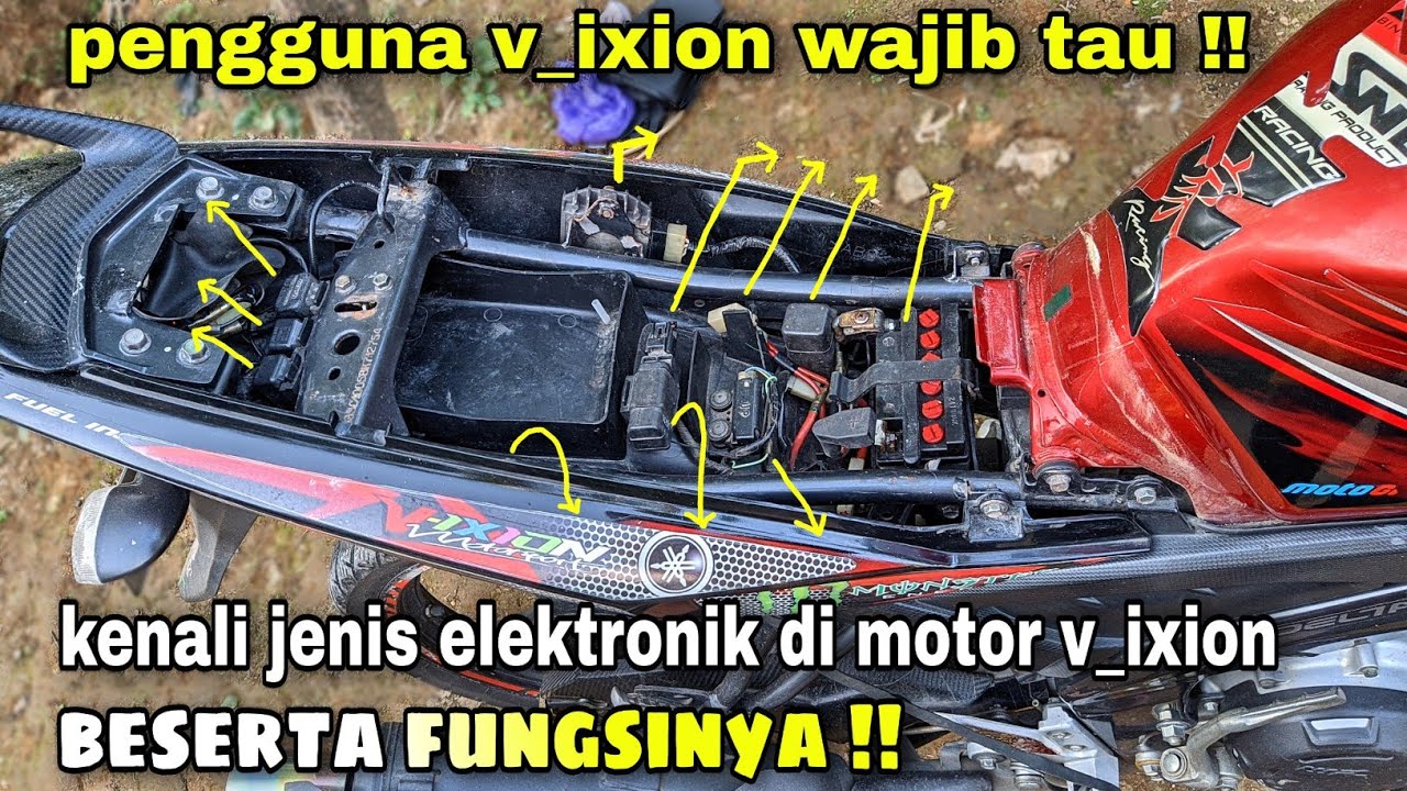 komponen kelistrikan penting pada motor yamaha vixion. - YouTube