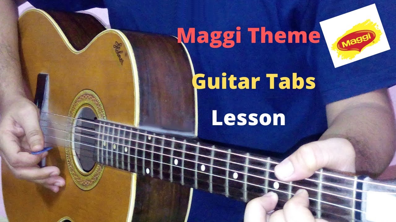 Maggi Ad Theme Single String Tabs Lead Lesson Cover On Guitar - YouTube