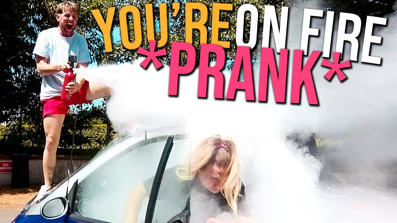 MY SISTERS ON FIRE PRANK!!!! - YouTube