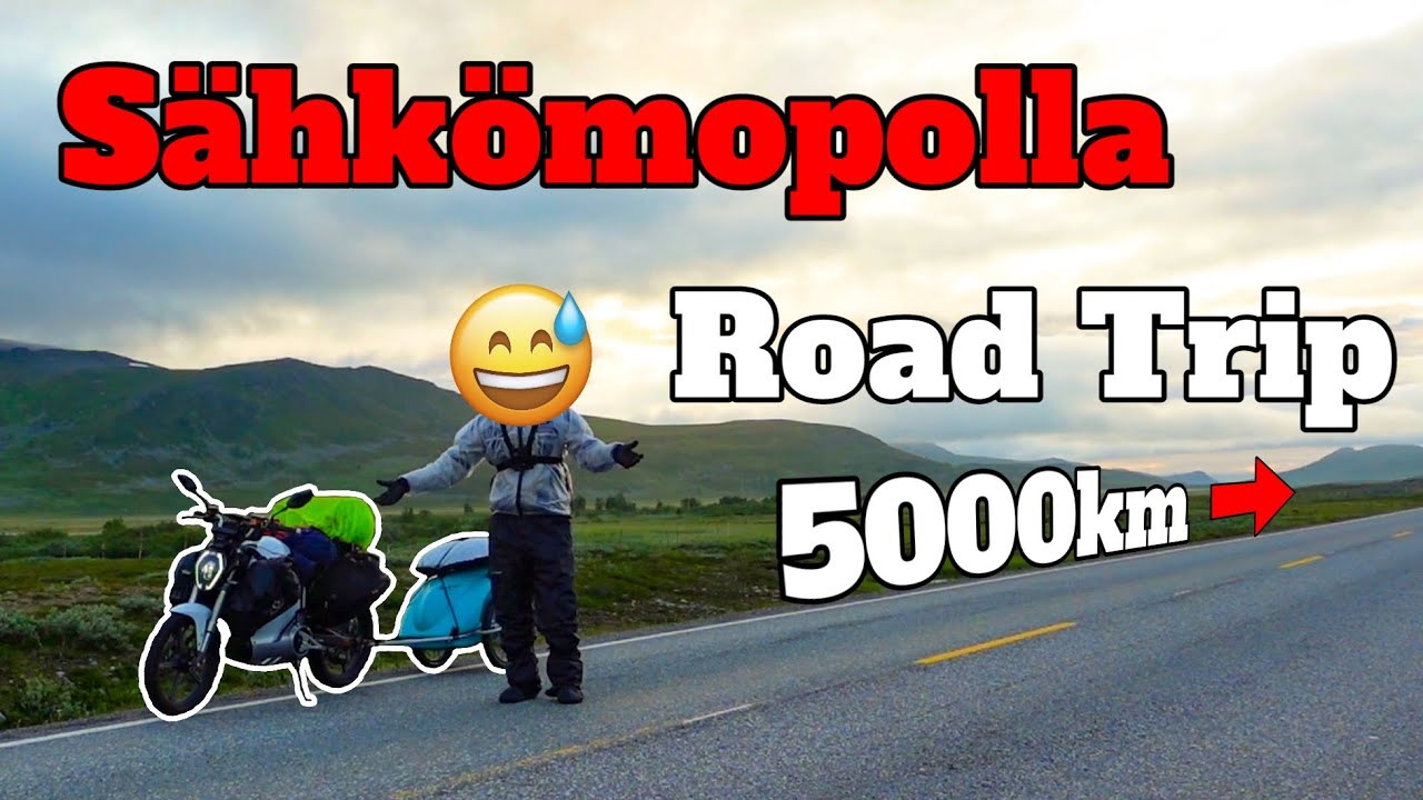 5000km Road Trip SÄHKÖMOPOLLA ALKAA!!! - YouTube