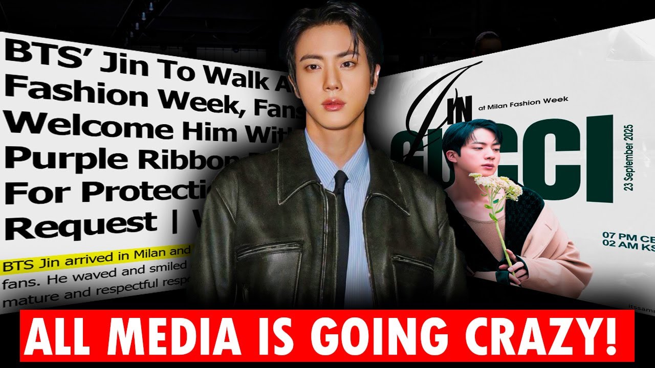 Spotlight of Milan Fashion Week Belongs to Jin BTS—International Media ...