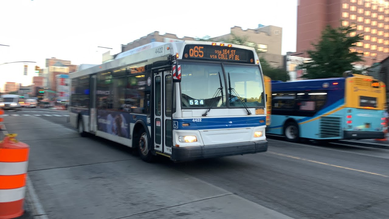 MTA Bus: 2009 Orion vii NG #4422 on the Q65 - YouTube