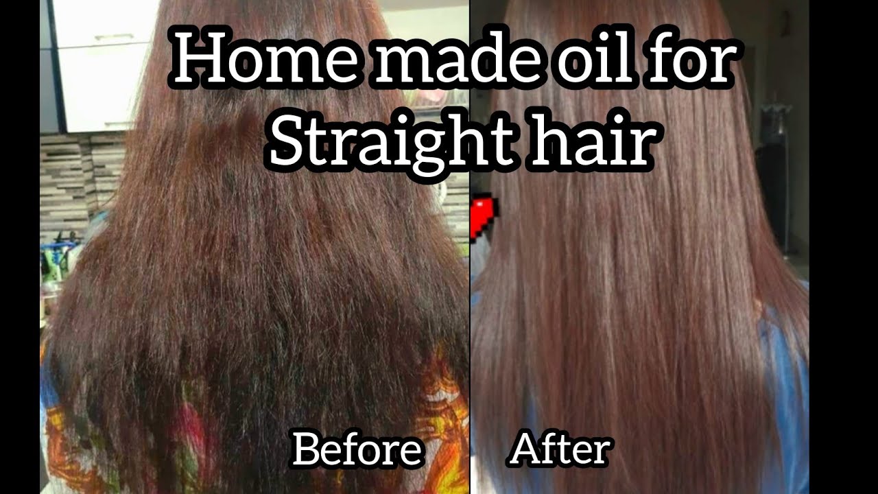 Hair oil for straight hair | hair straightening | straight hair | home ...
