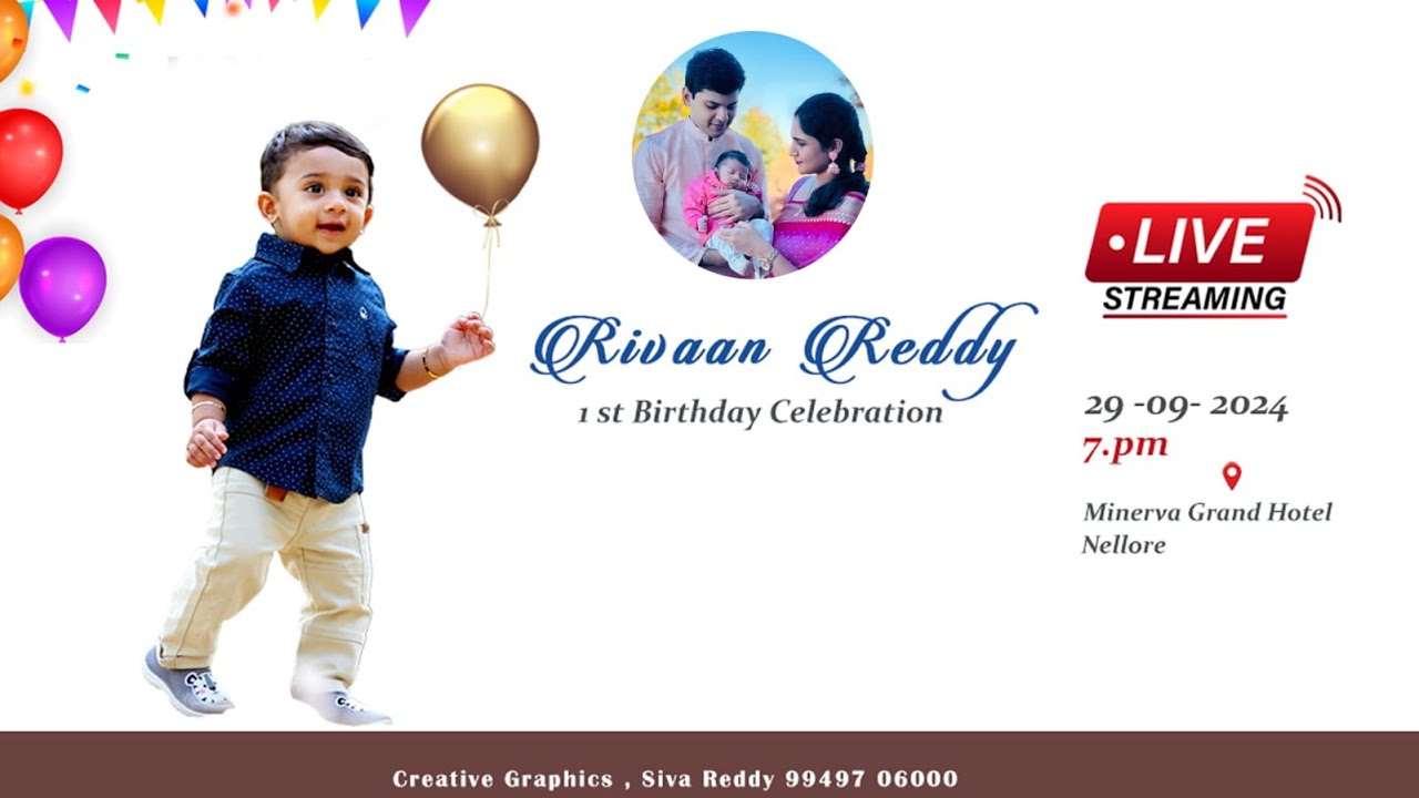 RIVAAN 1st BIRTHDAY CELEBRATIONS LIVE - YouTube