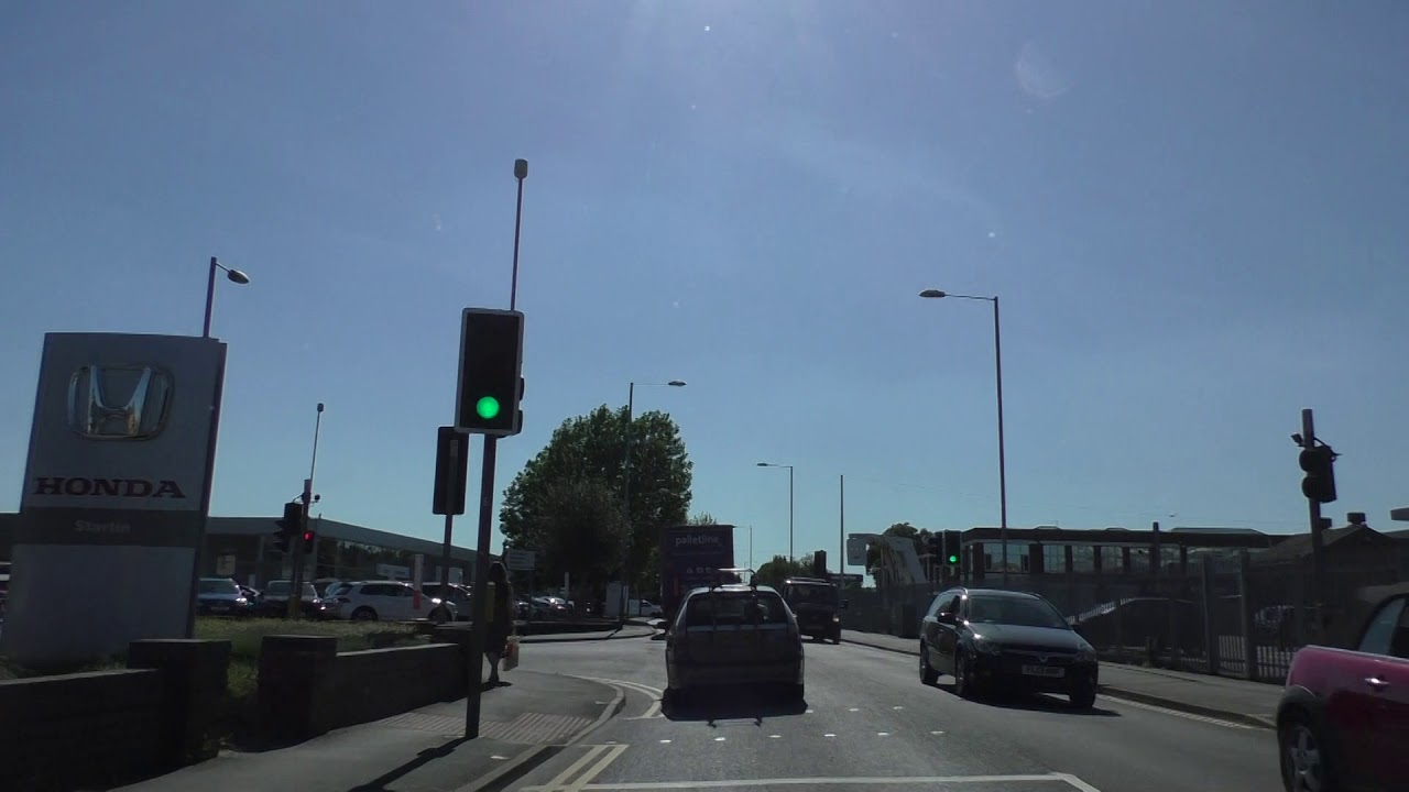 Driving On Bromyard Road A44 & Tudor Way, Worcester, Worcestershire ...