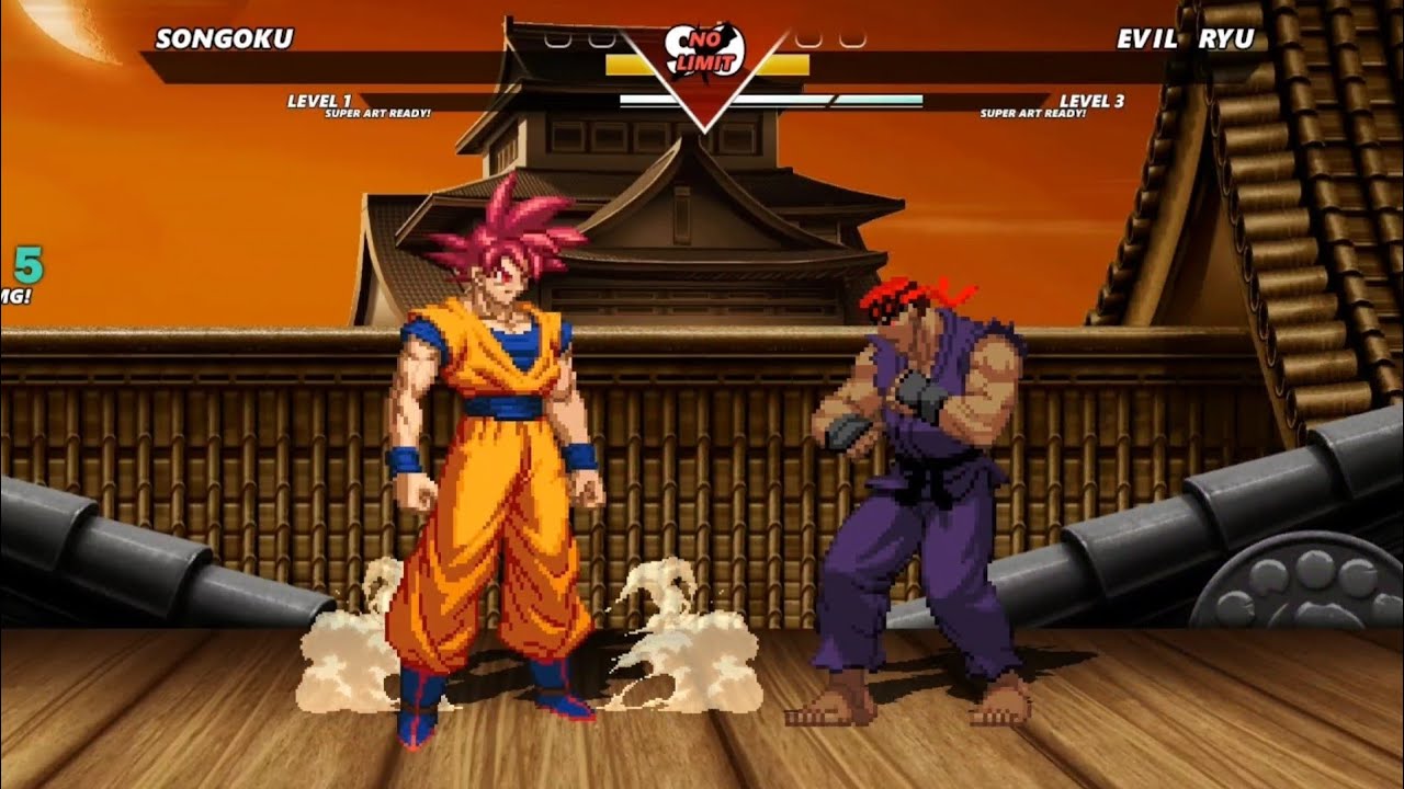 Goku Vs Evil Ryu