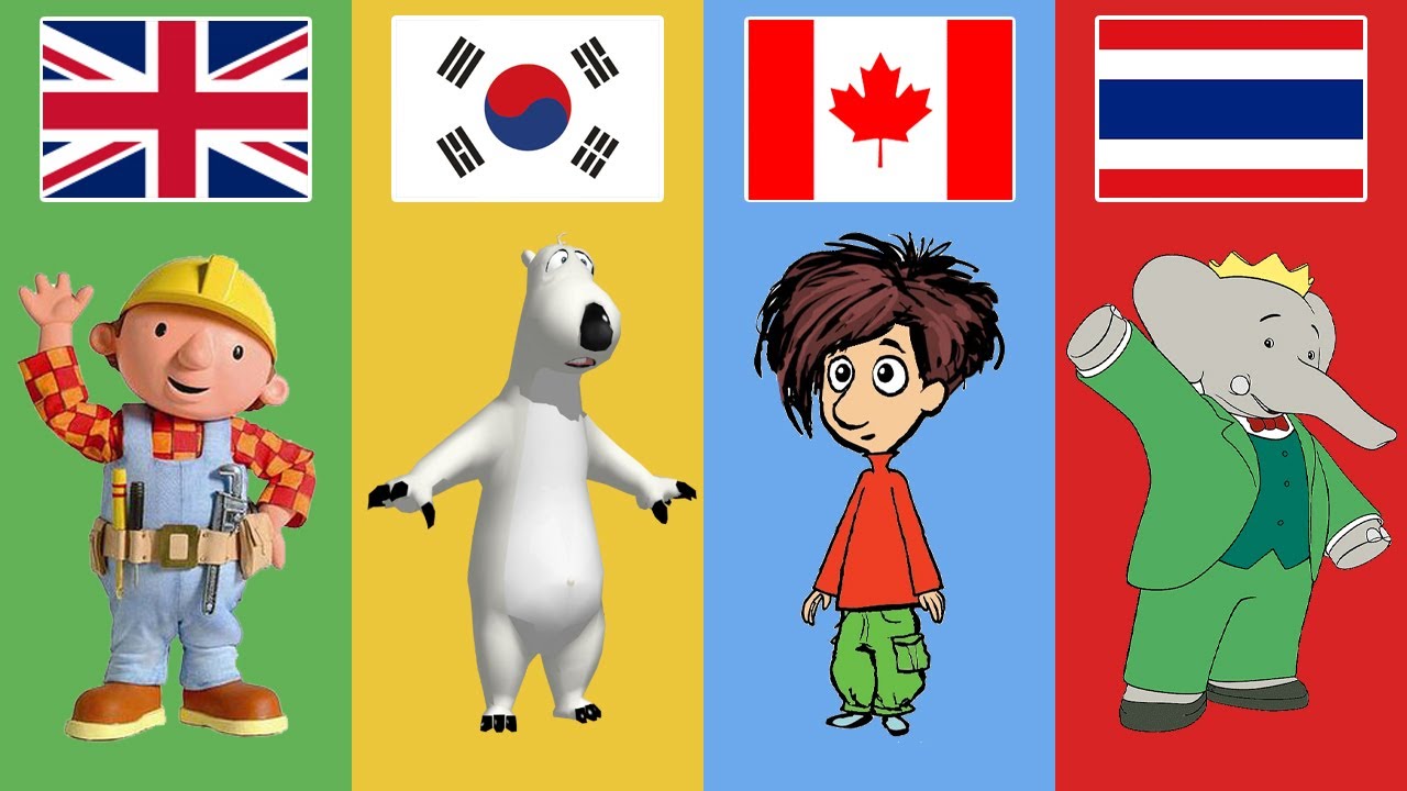 popular cartoons from different countries : part 34 - YouTube